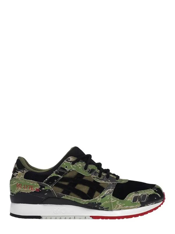 Asics Gel-lyte Iii Atmos Camo Sneakers - Black/green/red