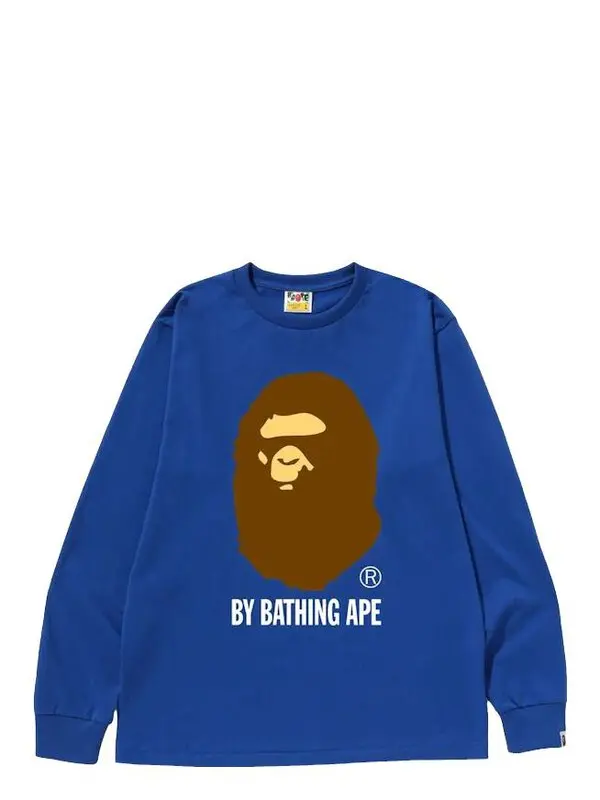 A BATHING APE By Bathing Ape Long Sleeve Tee Shirt - Blue