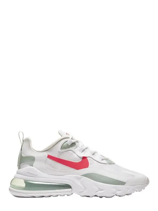 Nike Air Max 270 React Sneakers - White/pistachio Frost/laser Crimson