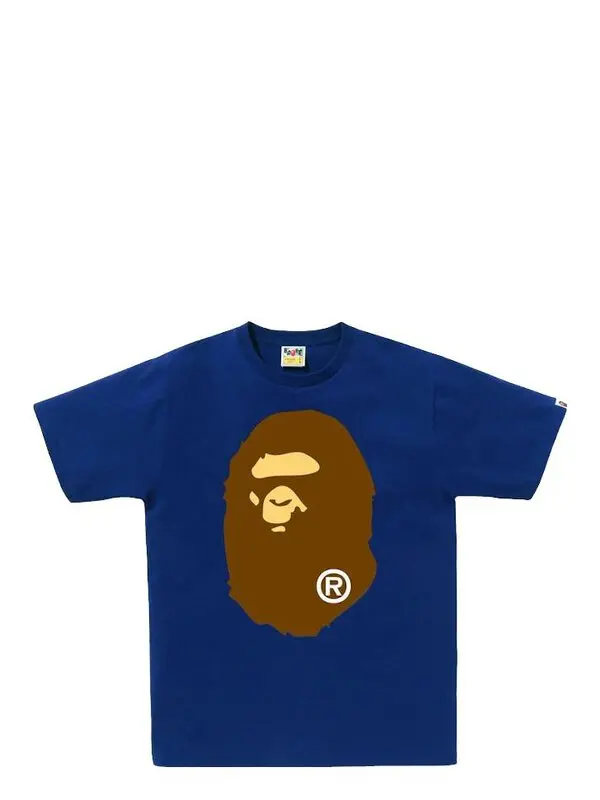 A BATHING APE Big Ape Head Tee Shirt - Blue