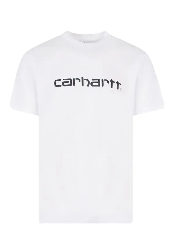 Carhartt Wip Frontal Logo Cotton T-shirt - White