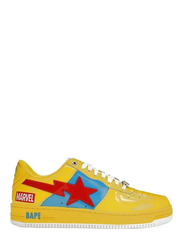 BAPE A Bathing Ape Sta Marvel Comics Thor Sneakers - Yellow/blue