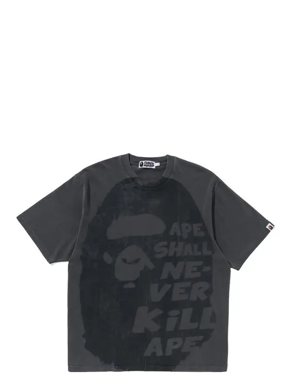 A BATHING APE Big Ape Head Tee Shirt - Black