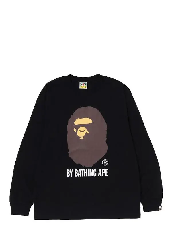 A BATHING APE By Bathing Ape Long Sleeve Tee Shirt - Black