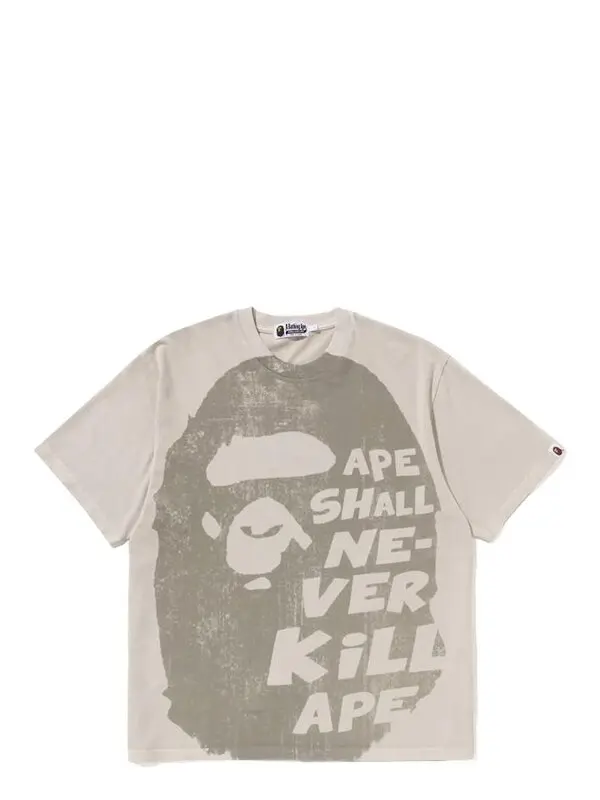 A BATHING APE Big Ape Head Tee Shirt - Ivory