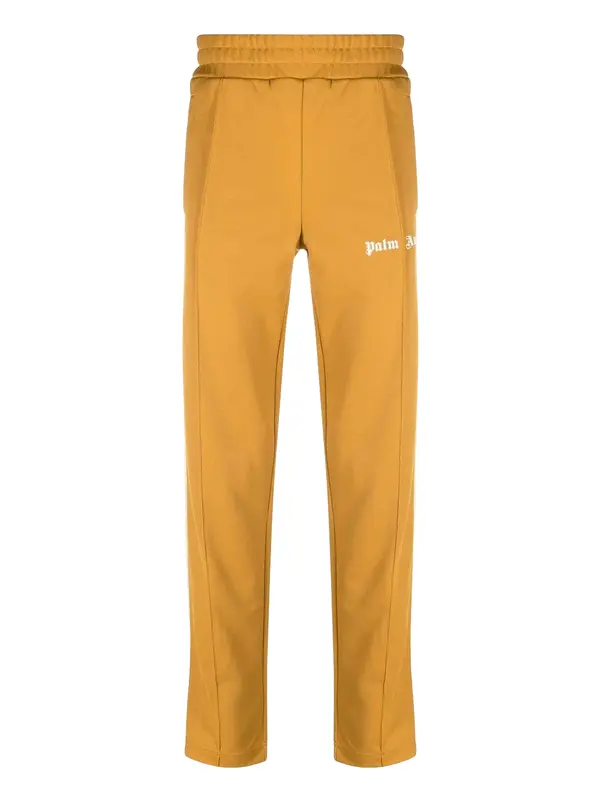 Palm Angels Logo Trackpants - Camel/white