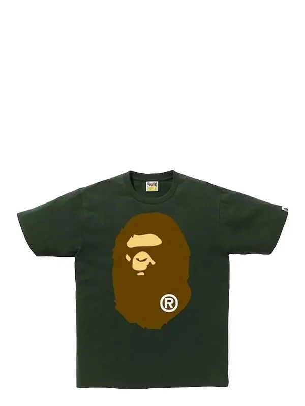 A BATHING APE Big Ape Head Tee Shirt - Green