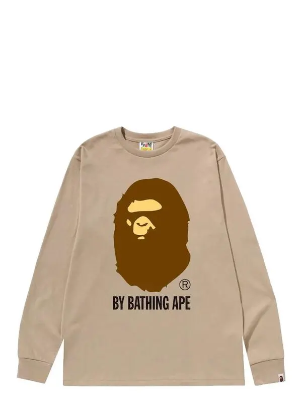 A BATHING APE By Bathing Ape Long Sleeve Tee Shirt - Beige