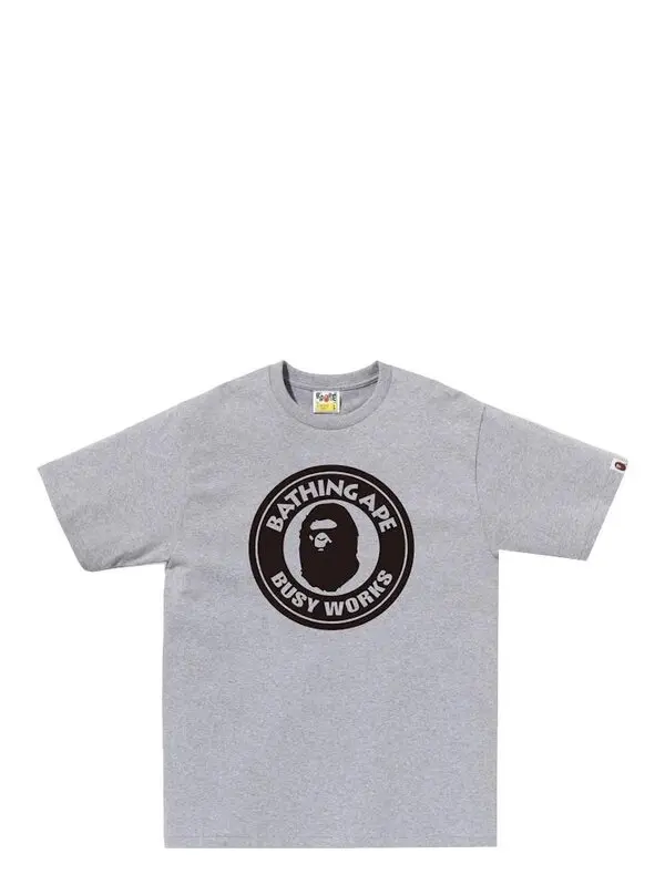 A BATHING APE Bicolor Busy Works Tee Shirt - Grey