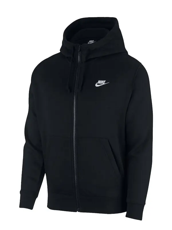 Nike Sportswear Club Fleece Fullzip Hoodie - Black/white