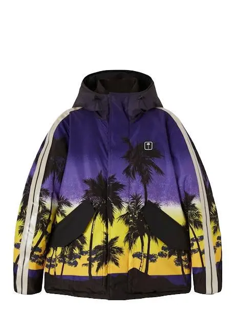 Palm Angels Palm Sunset Track Ski Jacket - Purple/black