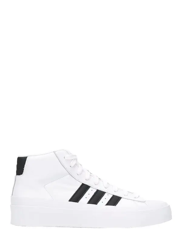 Adidas High Top Lace-up Sneakers - Cloud White/core Black
