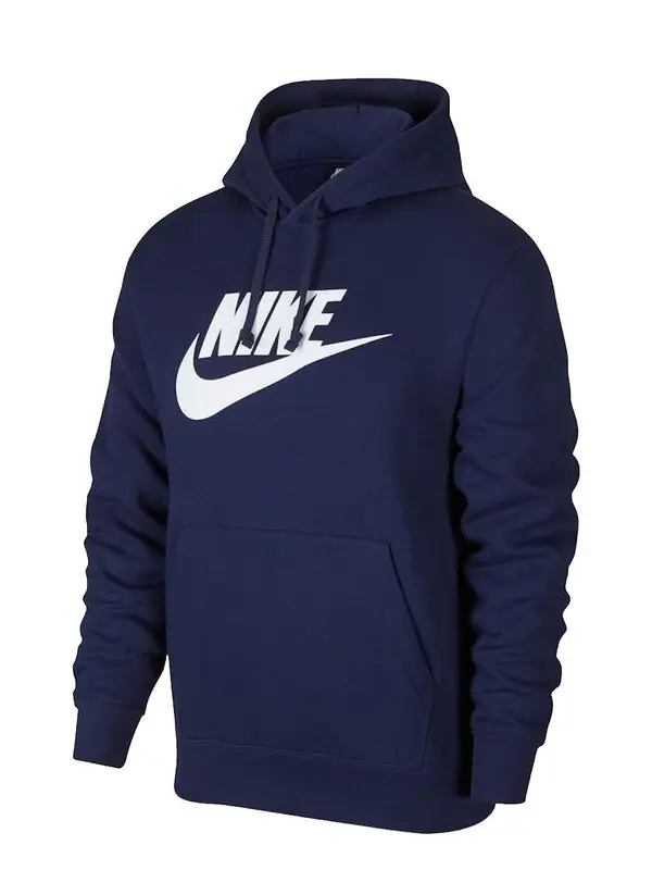 Nike Sportswear Club Fleece Pullover Hoodie - Midnight Navy Blue/white