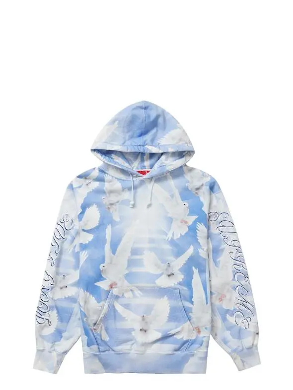 Supreme Doves Hooded Sweatshirt - Blue