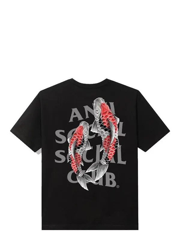 ANTI SOCIAL SOCIAL CLUB Koi Garden 3m Reflective Tee Shirt - Black