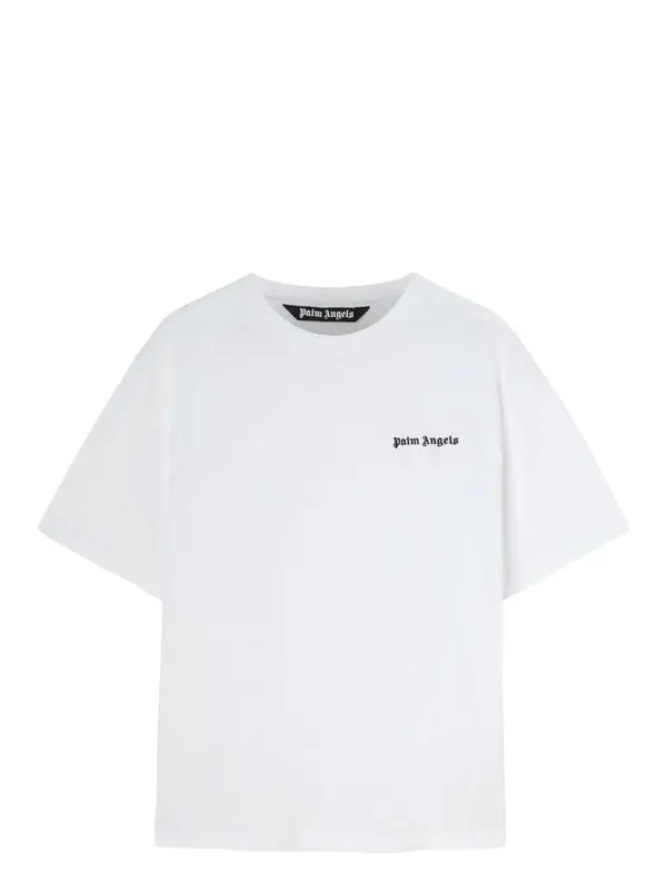 Palm Angels Print Logo T-shirt - White/black