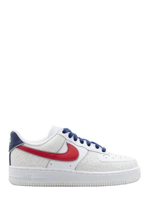 Nike Air Force 1 Low "just Do It" Sneakers - White/navy Blue/red