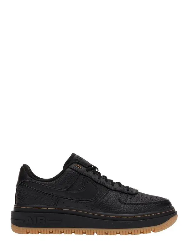 Nike Air Force 1 Low Luxe Gum Sneakers - Black/bucktan
