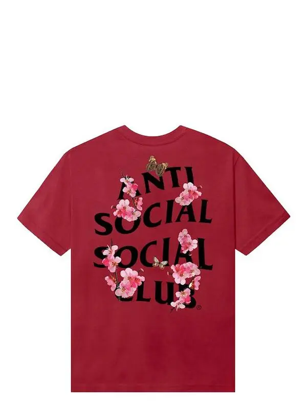 ANTI SOCIAL SOCIAL CLUB Kkotch Tee Shirt - Maroon