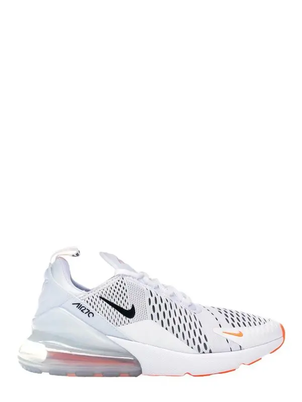 Nike Air Max 270 Lifestyle Sneakers - White/black/total Orange