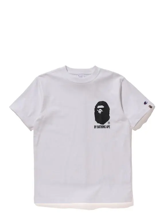 A BATHING APE Champion Tee Shirt Championtee Shirt - White