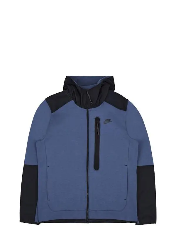 Nike Sportswear Tech Fleece Fullzip Hoodie - Diffused Blue/black