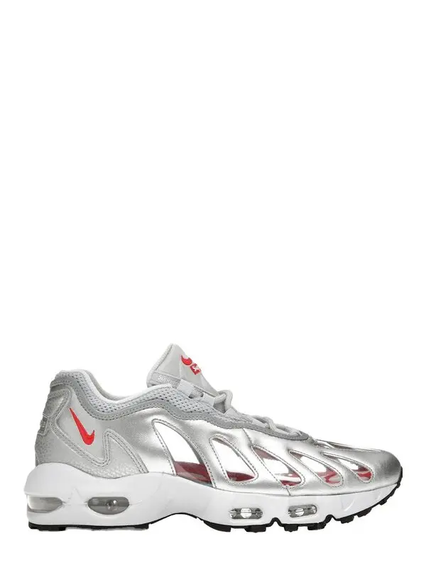 Nike Max 96 Supreme Sneakers - Metallic Silver/speed Red/clear