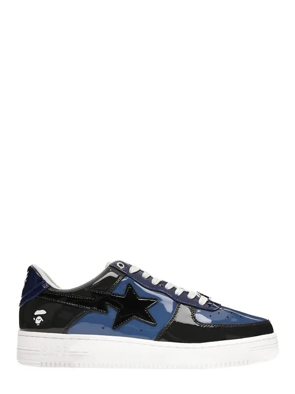 BAPE A Bathing Ape Sta Low Camo Combo Sneakers - Camo Blue