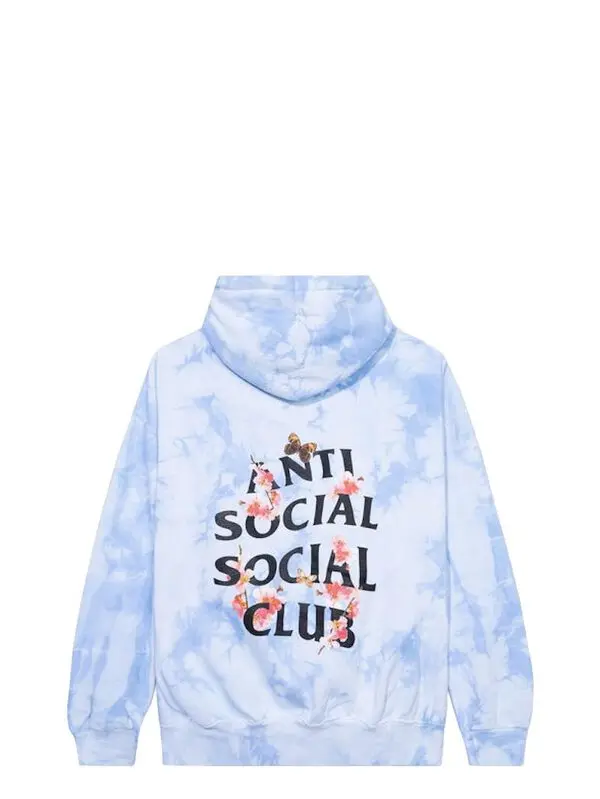 ANTI SOCIAL SOCIAL CLUB Kkoch Never Dies Hoodie - Blue Tie Dye