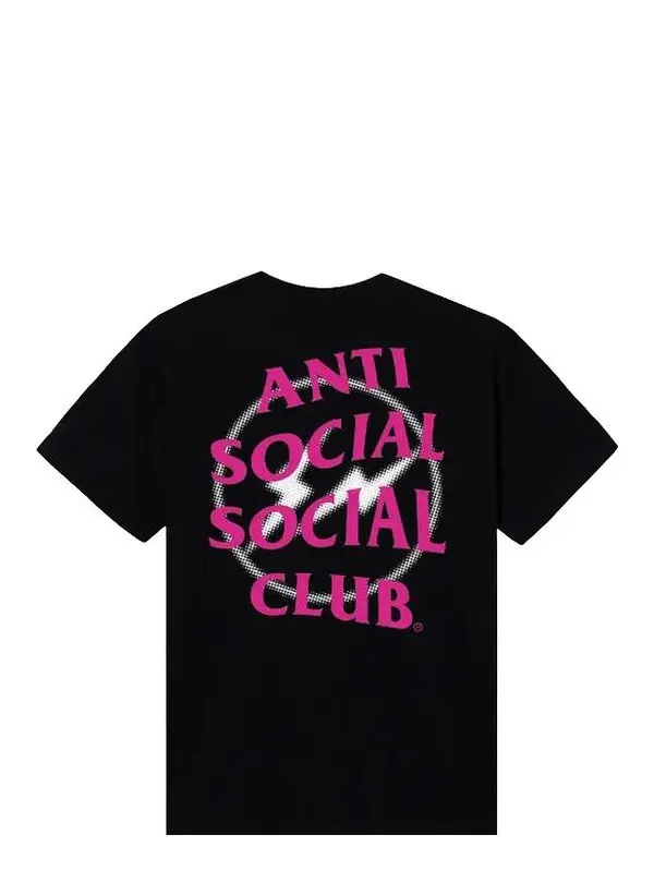 ANTI SOCIAL SOCIAL CLUB Fragment Half Tone Tee Shirtin - Black/pink