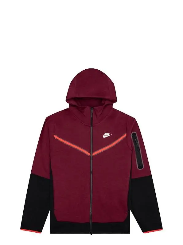 Nike Sportswear Tech Fleece Fullzip Hoodie - Dark Beetroot/black/phantom