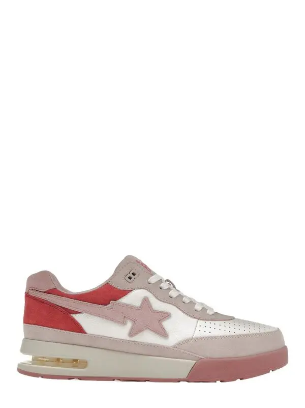 BAPE A Bathing Ape Road Sta Sneakers - White/pastel Pink