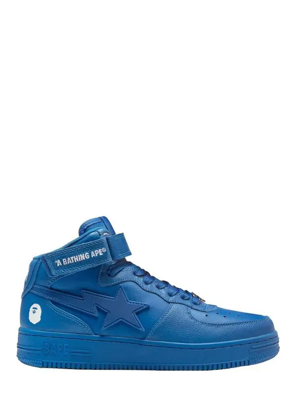 A BATHING APE Sta Mid Sneakers - Blue/white