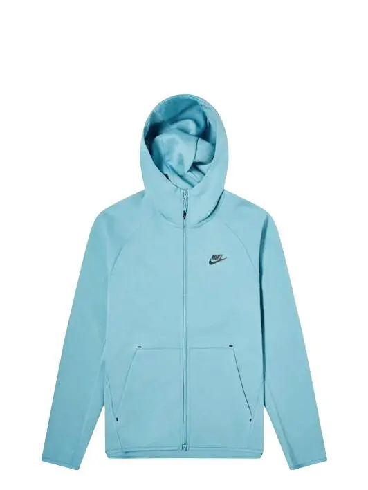 Nike Sportswear Tech Fleece Fullzip Hoodie - Cerulean/black