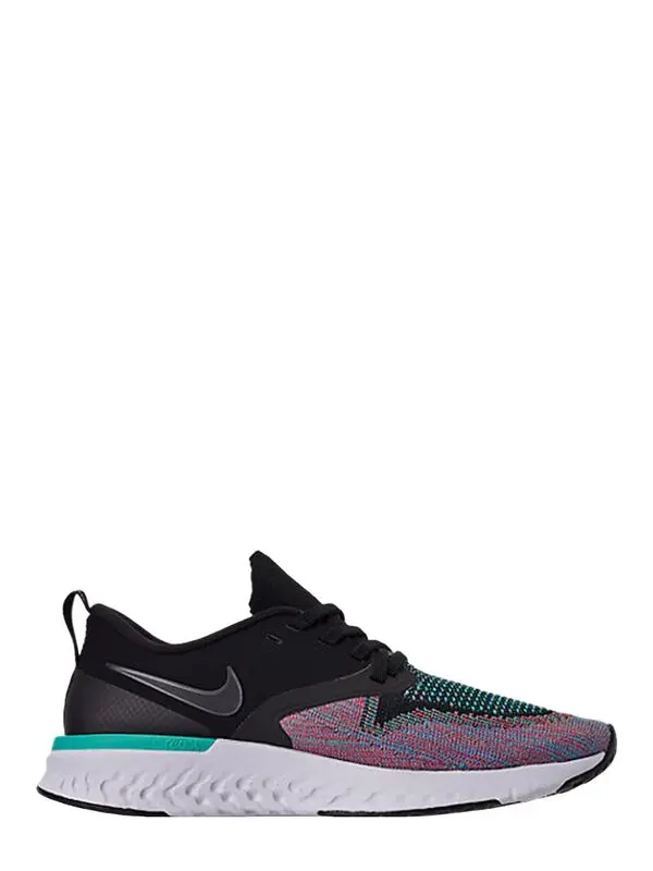 Nike Odyssey React 2 Flyknit Sneakers - Black/hyper Jade