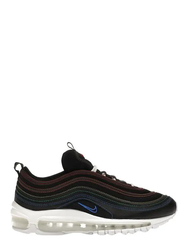 Nike Air Max 97 Rainbow Stitching - Black/stadium Green/opti Yellow