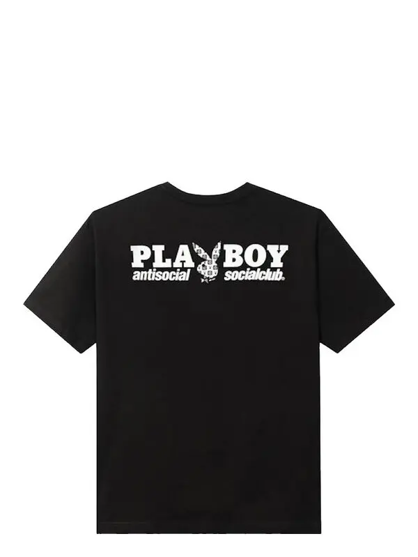 ANTI SOCIAL SOCIAL CLUB Playboy Checkered T-shirt - Black
