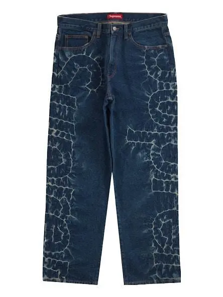 Supreme Shibori Loose Fit Jean - Rigid Indigo