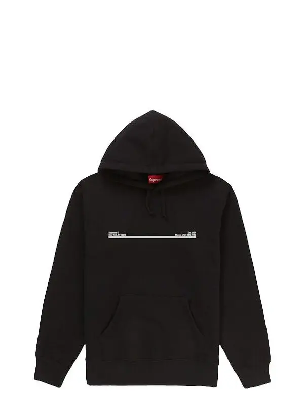 Supreme Shop Hooded Sweatshirt - Black New York City
