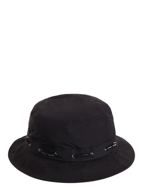 Supreme Shockcord Nylon Crusher Hat - Black