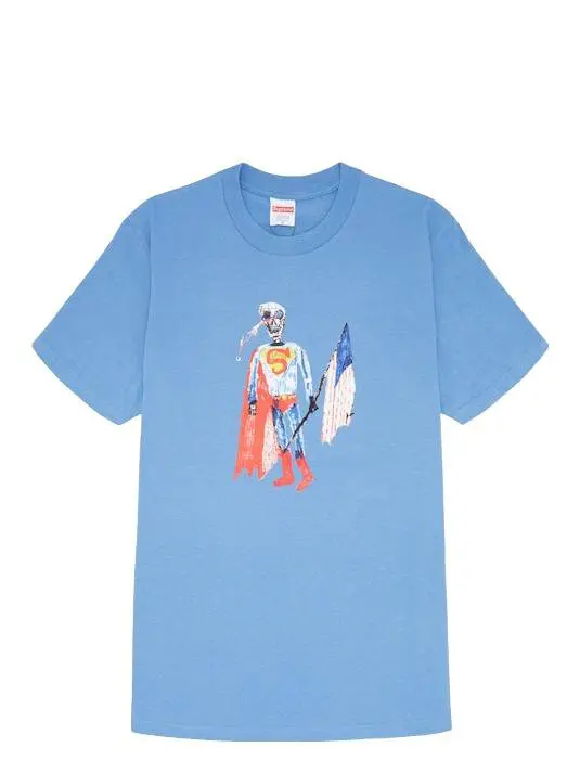 Supreme Skeleton Tee Shirt - Dusty Light Royal