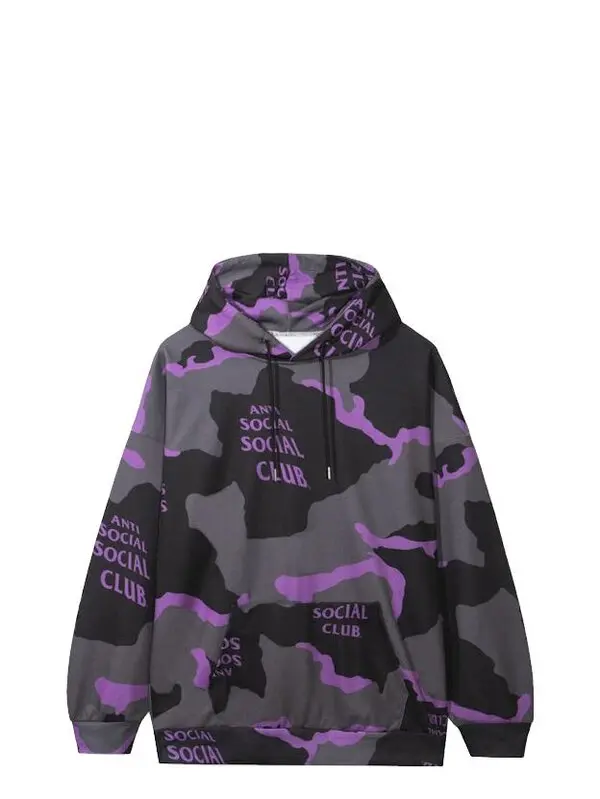 ANTI SOCIAL SOCIAL CLUB Cotton Candy Camo Hoodie - Black Camo