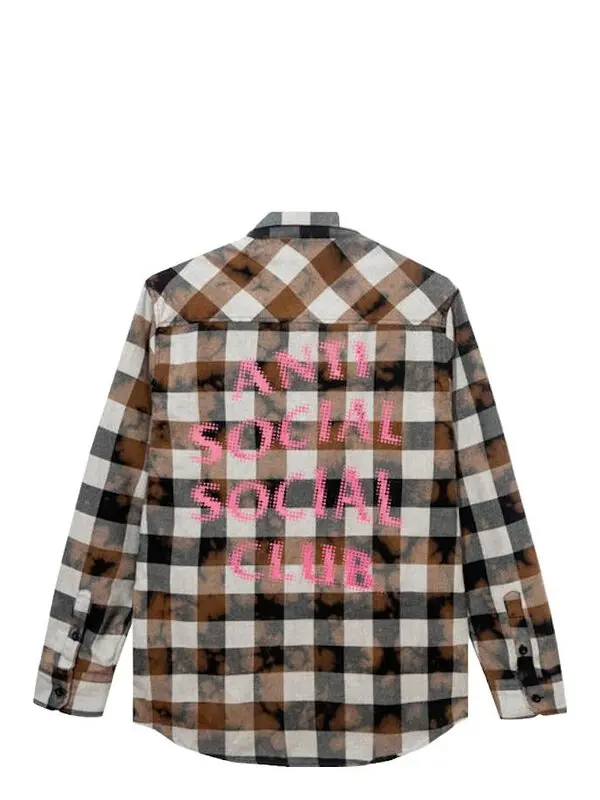 ANTI SOCIAL SOCIAL CLUB Dialtone Flannel - Black Tie Dye