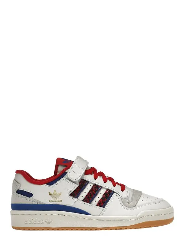 Adidas Forum 84 Low Sneakers - Off White/scarelet Red/collegiate Royal
