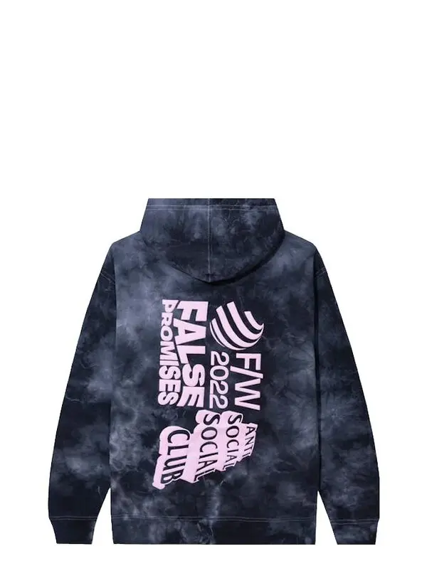 ANTI SOCIAL SOCIAL CLUB False Promises Hoodie - Black Tie Dye