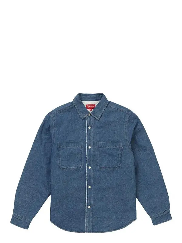 Supreme Sherpa-lined Denim Shirt - Blue