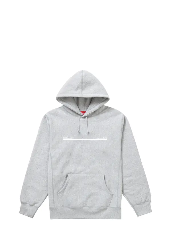 Supreme Shop Hooded Sweatshirt - Heather Grey New York City
