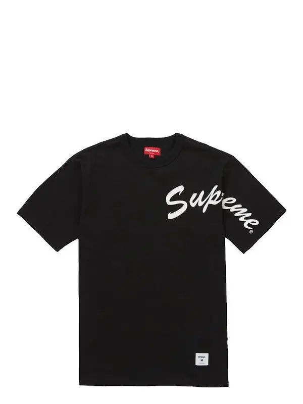 Supreme Shoulder Arc Short Sleeve Top - Black