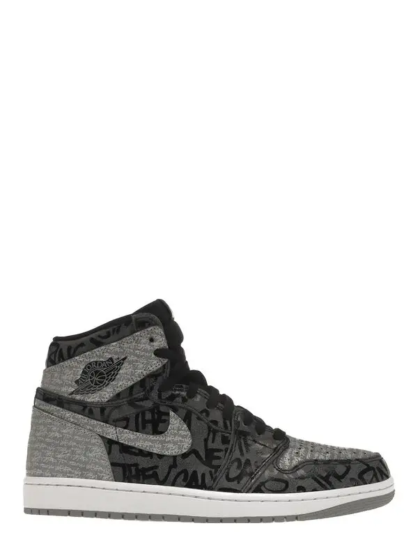 JORDAN 1 Retro High Rebellionaire Sneakers - Black/white/particle Grey