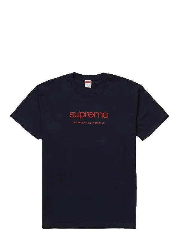 Supreme Shop Tee Shirt - Navy Blue